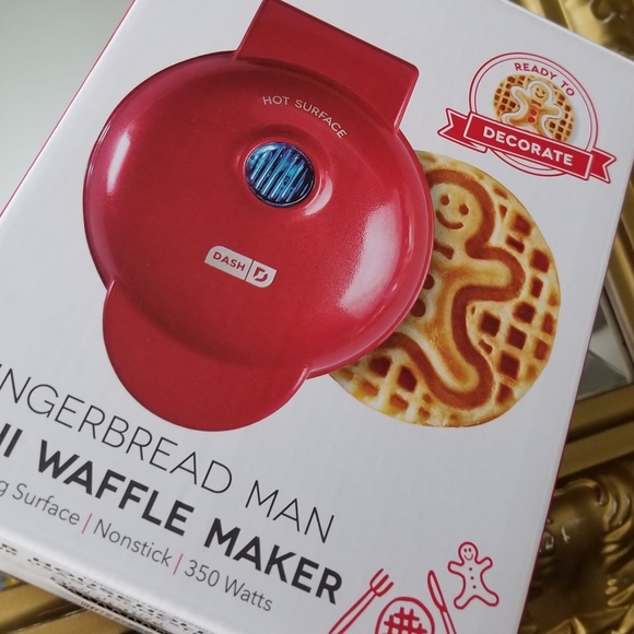 Other | Mini Red Gingerbread Man Waffle Maker Limited Edition | Poshmark
